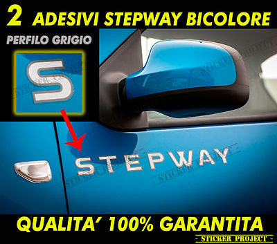 ADESIVI DACIA SANDERO STEPWAY BICOLORE perfilo Sportello Auto Decal ...