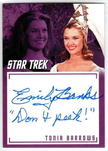 STAR TREK TOS ARCHIVES & INSCRIPTIONS A25 EMILY BANKS TONIA BARROWS ...