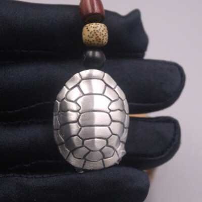999 Silver . Turtle Shell Handle Piece Pendant Many Wealthy 20-21g | eBay