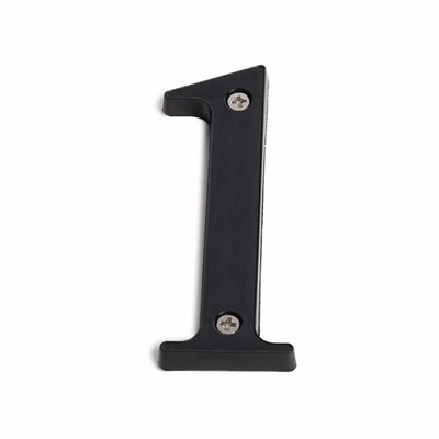 Sandleford 85mm Black Plastic House Number 1 Letterbox Numbering ...