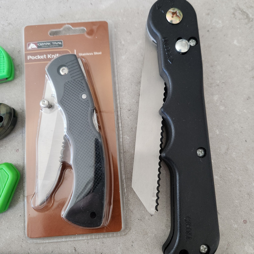 Mixed Lot of Knives - Pocket, Folding, Multi Tool, Swiss Army, some ...