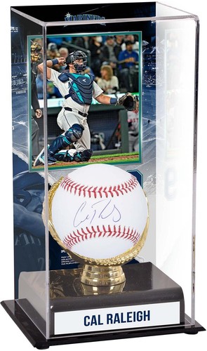 Cal Raleigh Seattle Mariners Signed Baseball & Sublimated Display Case ...