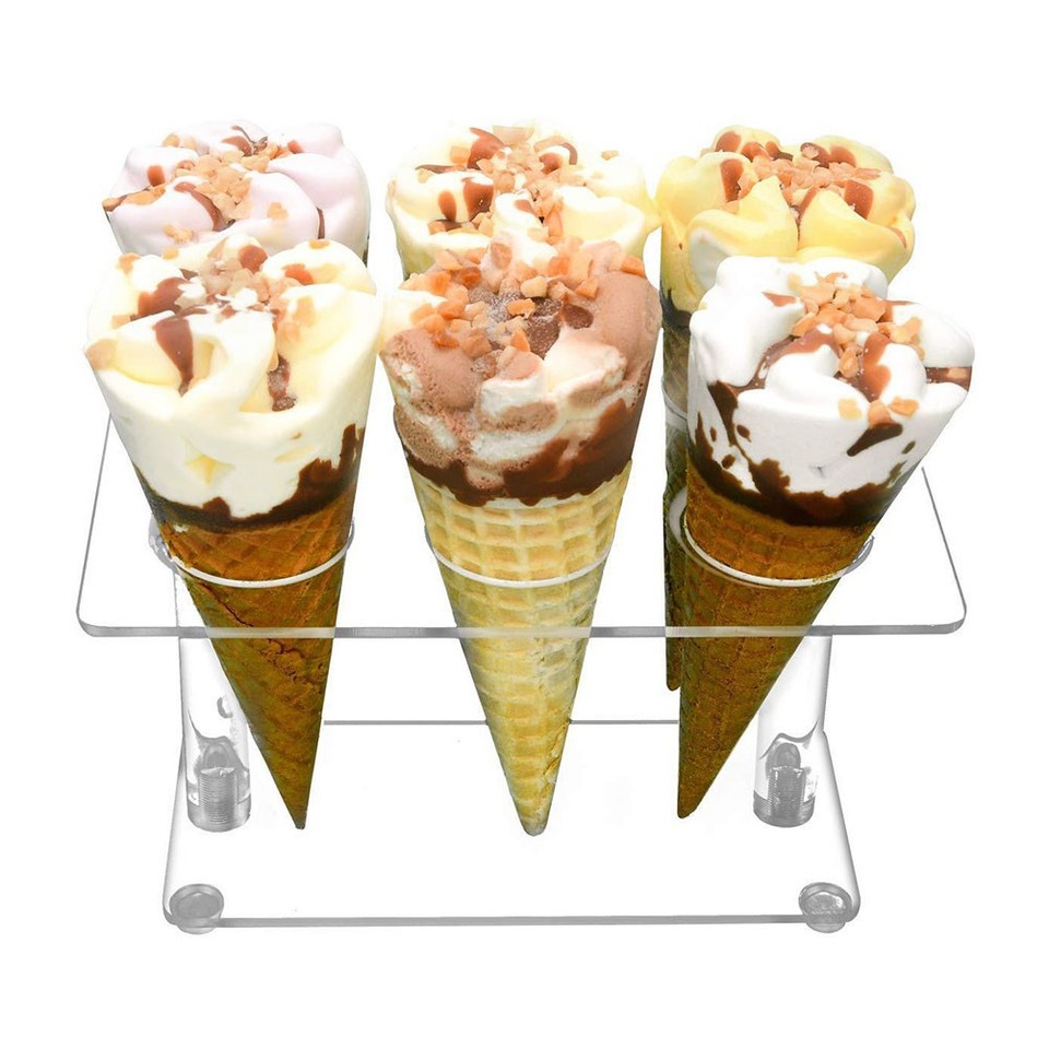 Ice Cream Stand for Party Wedding Cake Dessert Display Stands Clear ...
