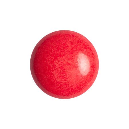 Cabochon Par Puca® 14mm - Opaque Grenadine - (1 Piece) Czech Glass Cab ...
