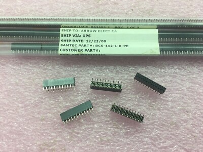 (15 PIECE LOT) BCS-112-L-D-PE, SAMTEC, CONN RCPT 24POS 0.1 GOLD PCB | eBay