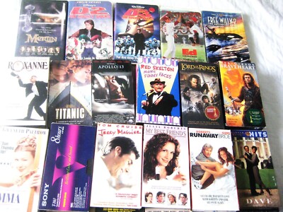 38 VHS LOT CLASSIC Movies Action Adventure 80s 90s some sealed look at ...