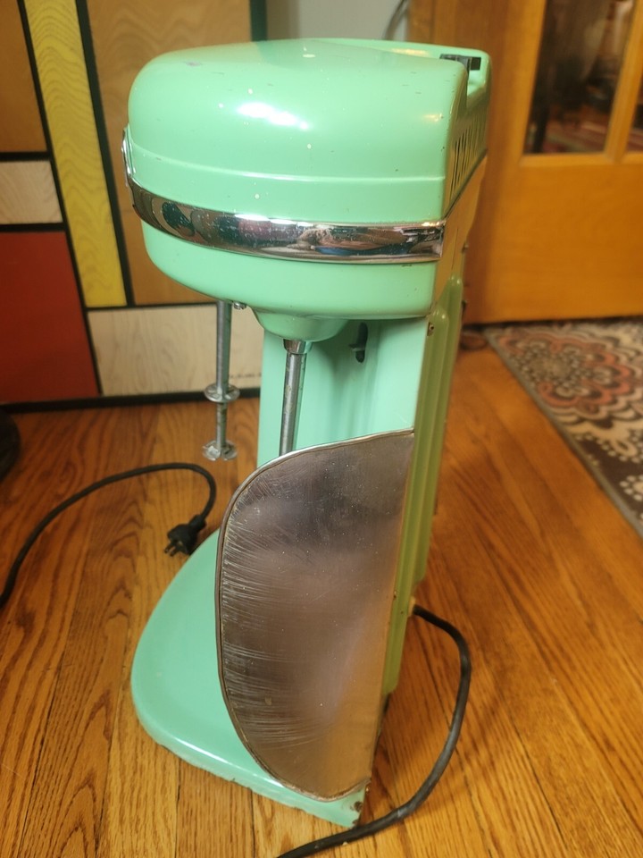 Vintage Hamilton Beach Jadeite Triple 3 Head Milkshake Malt Maker ...