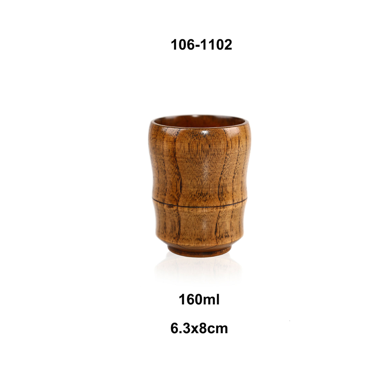 Wooden Handcraft Cup Milk Drinking Mug Wood Coffee Tea Beer Juice Milk ...