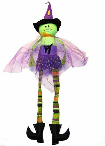 Halloween Witch Posable Door or Wall Hanging Character Decoration 40 ...