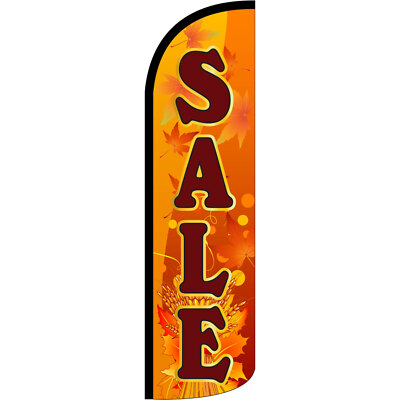 Sale Fall Theme 3 ft X 11 1/2 ft Windless Swooper Flag (Flag Only) | eBay