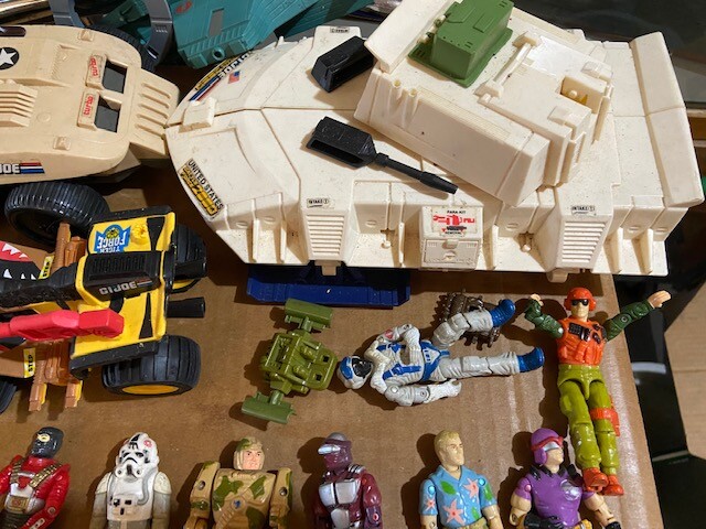 Vintage Gi Joe ORIGINAL action figure lot figurines & vehicles 4 ...