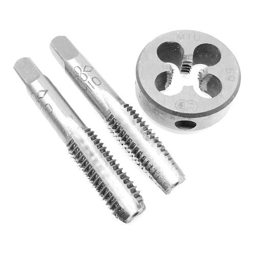 M10 x 1.5mm Taper & Plug Tap & M10 x 1.5mm Die Metric Thread Right Hand ...