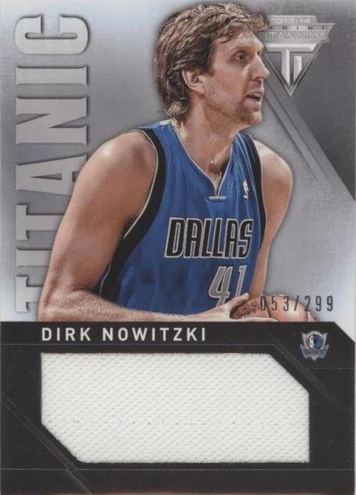 2013-14 Panini Titanium - Titanic Threads Jumbo Dirk Nowitzki #23 /299 ...