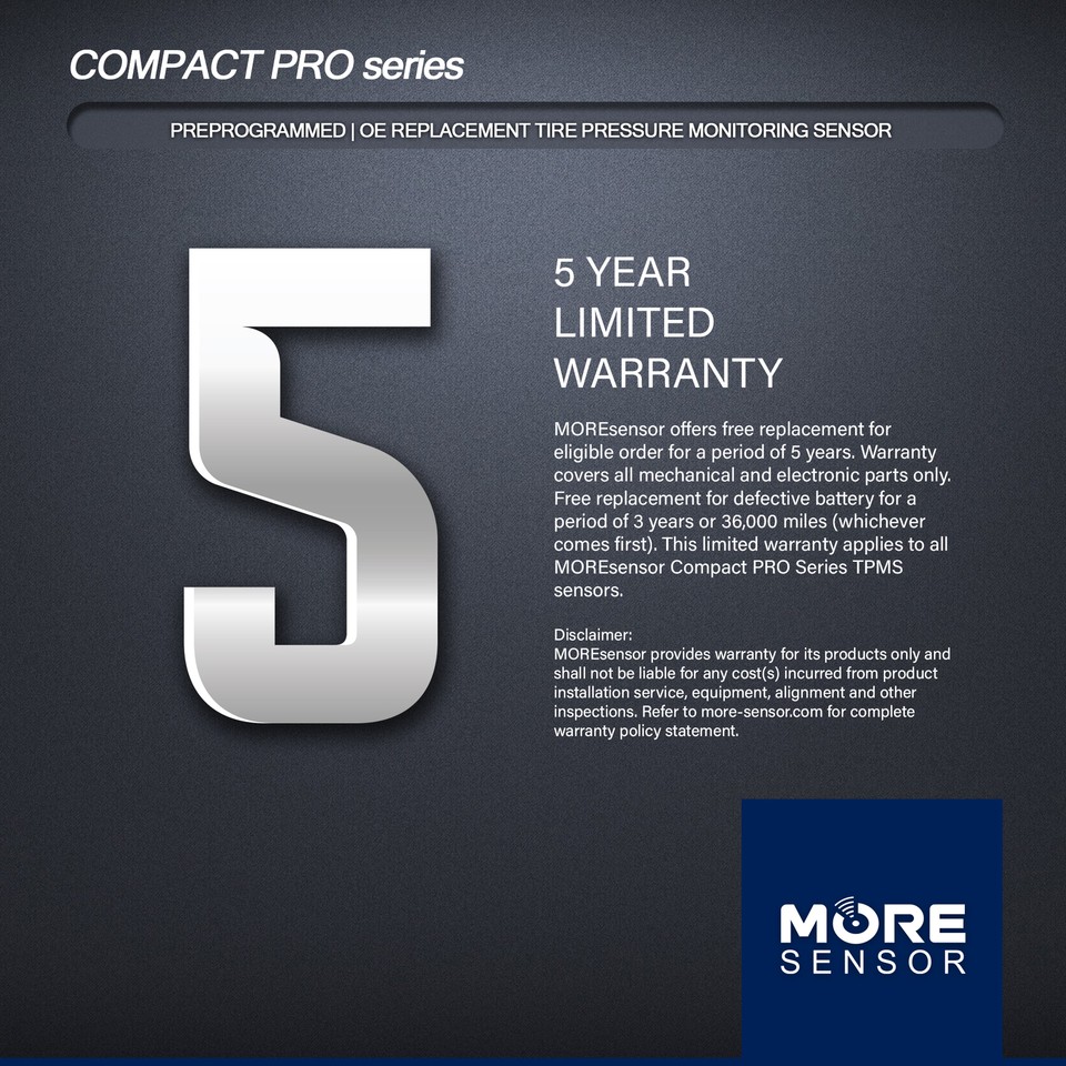 4PC 315MHz MORESENSOR TPMS Clamp-in Tire Sensor for Toyota 426070E030 ...