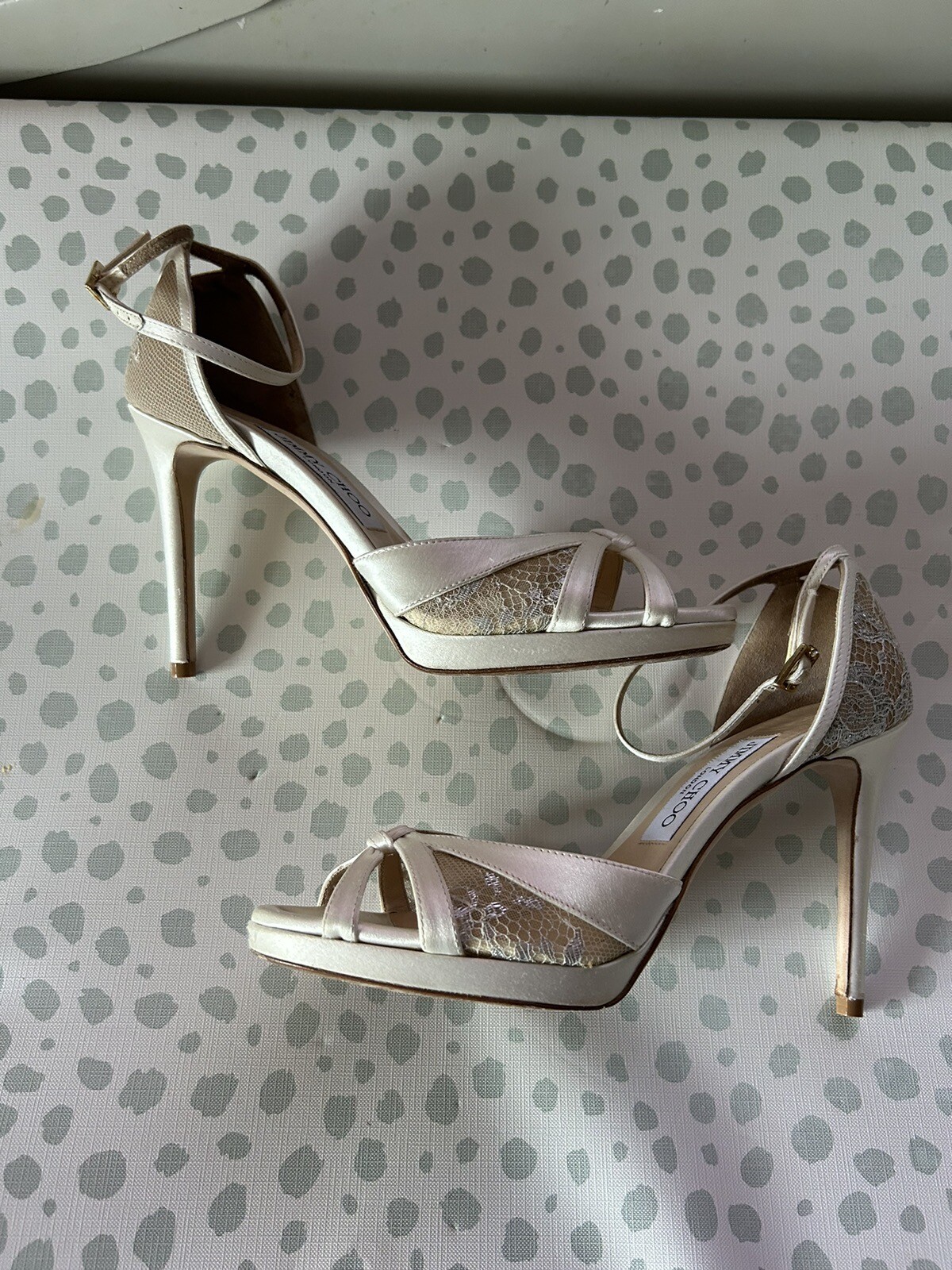 Jimmy Choo Ivory/white Wedding Shoes Size 4 | eBay UK