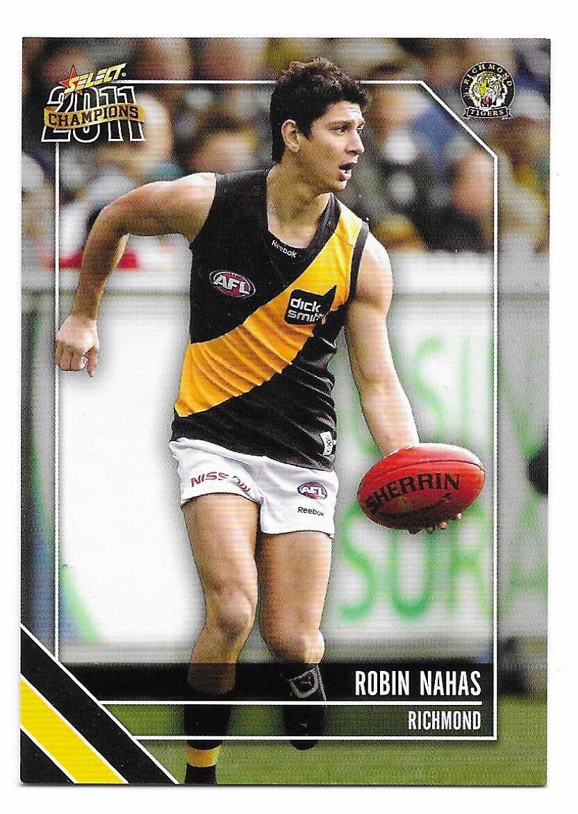 2011 SELECT CHAMPIONS RICHMOND ROBIN NAHAS # 143 COMMON CARD AFL | eBay ...