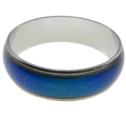 Enamel Mood Finger Ring Color Changing Silver Ring | eBay