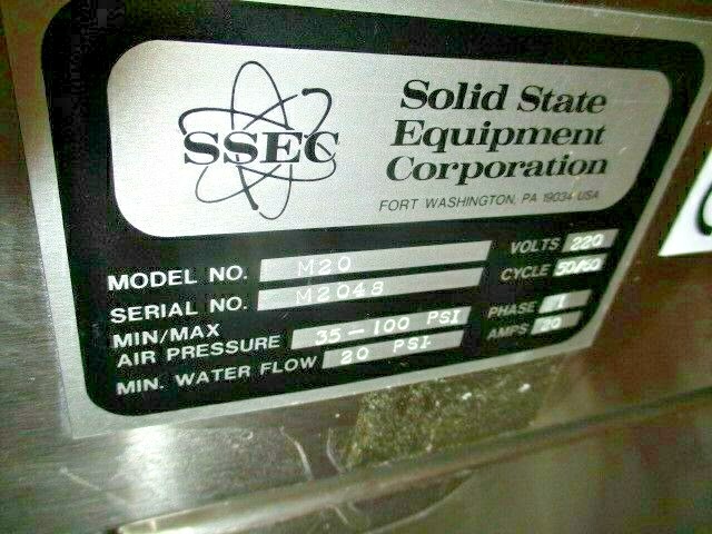 SSEC Evergreen M20 Mask, Wafer Cleaner, Solid State Equipment, 100609 ...