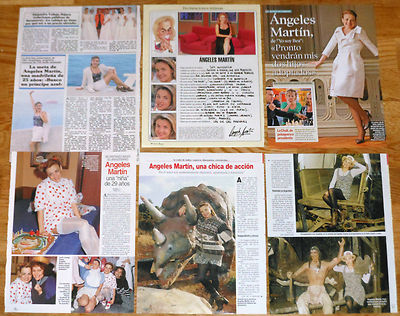 Angeles Martin Lot Press 1980s/00s Photo Magazine Actress Film Spanish ...