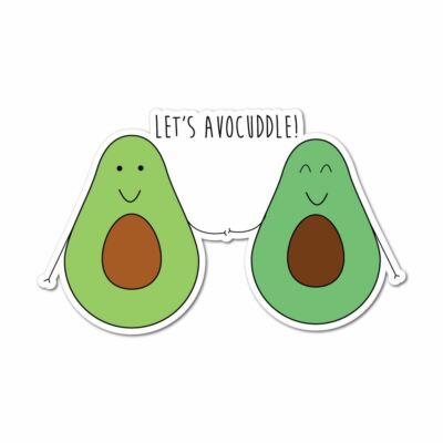 Let'S Avocuddle Funny Cute Avocado Car Sticker Decal | eBay Australia