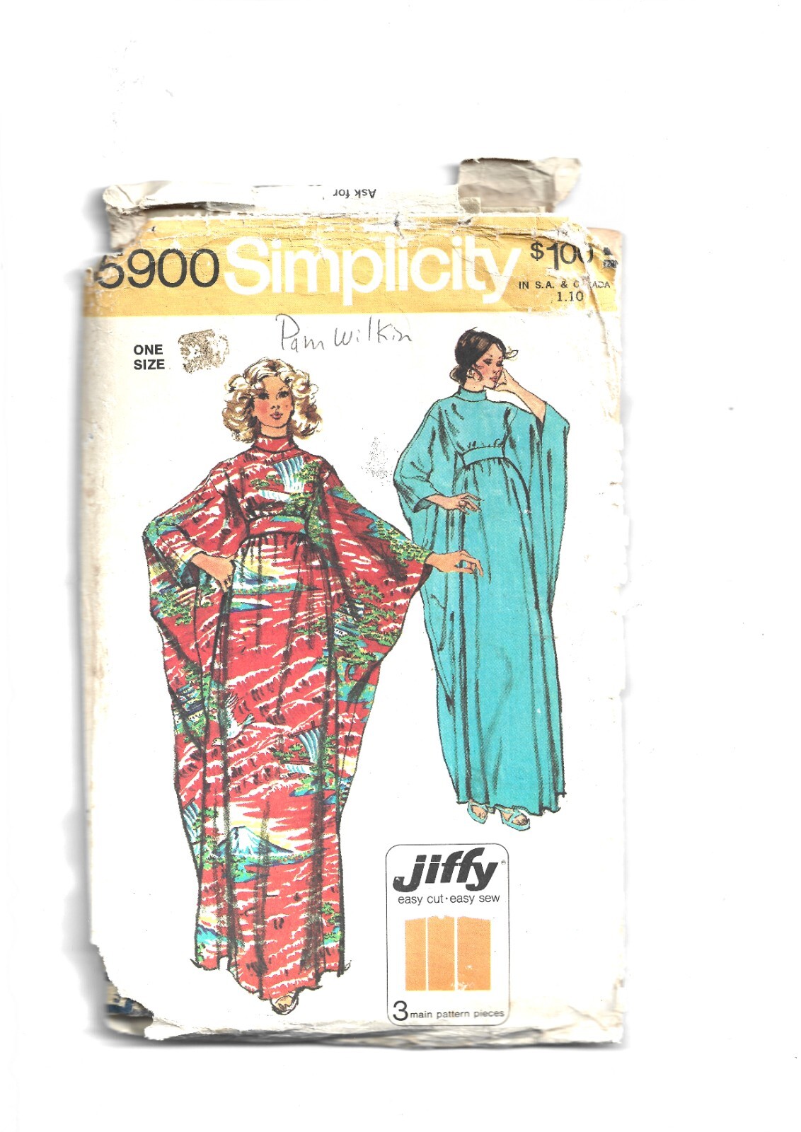 Simplicity Pattern 5900 Kaftan Back Zipper Jiffy Misses OS 10 - 16 | eBay