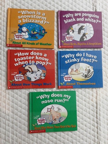 Questions Kids Ask by Scholastic Lot of 5 Books | eBay