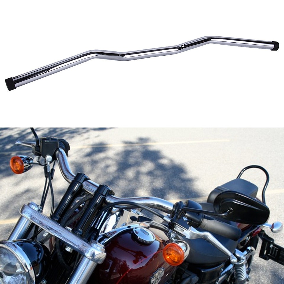 1" Dimpled 3" Low Rise Tracker Drag Bars Handlebars Custom For Harley ...
