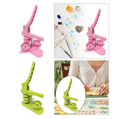 DIY Button Maker Machine Heart Shape Button Making Supplies for Gifts ...