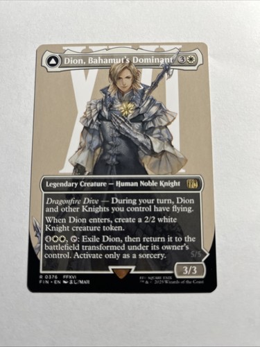 Dion, Bahamut's Dominant (Borderless) - FINAL FANTASY MTG Plus Bonus ...