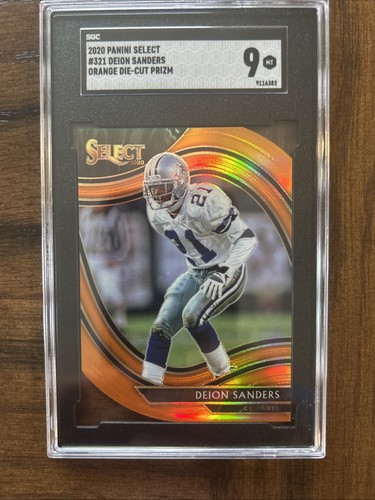 2020 Panini Select - Field Level Deion Sanders #321 Orange Prizm Die ...
