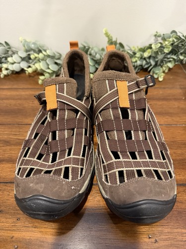 Chaco Mens US 10 Brown Woven Closed Toe Water Slip-On Sport Sandals | eBay