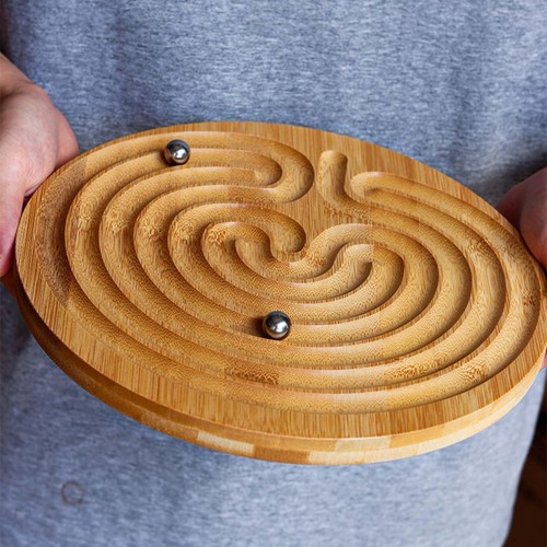 Wooden Labyrinth Game Preschool Learning Activities Brain Teaser Game ...