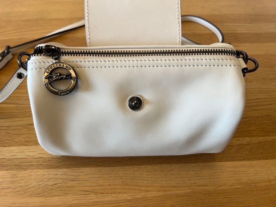 Longchamp Le Pliage Ecru Shoulder Bag women hand bag purse handle From ...