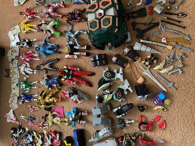 Vintage 1990s Power Ranger Toys and Cards - large lot of 174 pieces | eBay