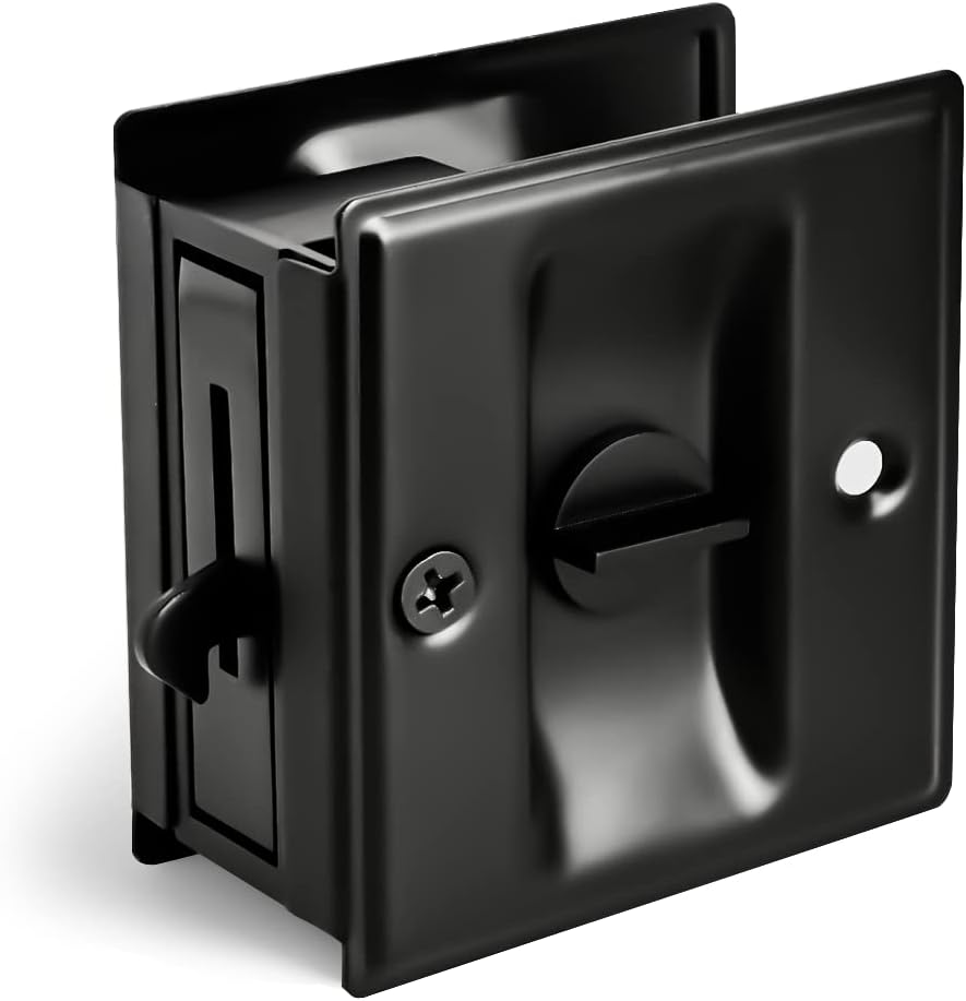 Privacy Sliding Door Lock with Pull - Replace Old or Damaged Pocket ...