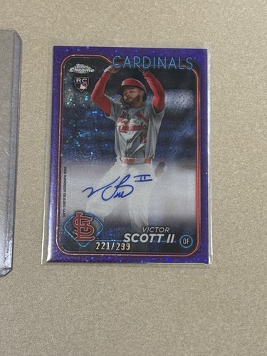 2024 Topps Chrome Victor Scott II Rookie Autograph /299 SP St Louis ...