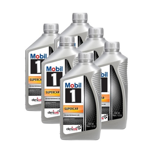 Mobil 1 ESP 5W-50 Full Synthetic Super Car Motor Oil (6 Quarts ...