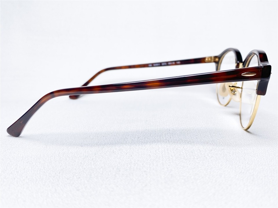 NEW Ray Ban Clubround RB4246V 2372 Red Havana Round Eyeglasses Frames ...