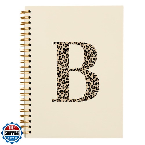 Bnwepo Leopard Notebook B,Cheetah Initial notebook, School Essentials ...
