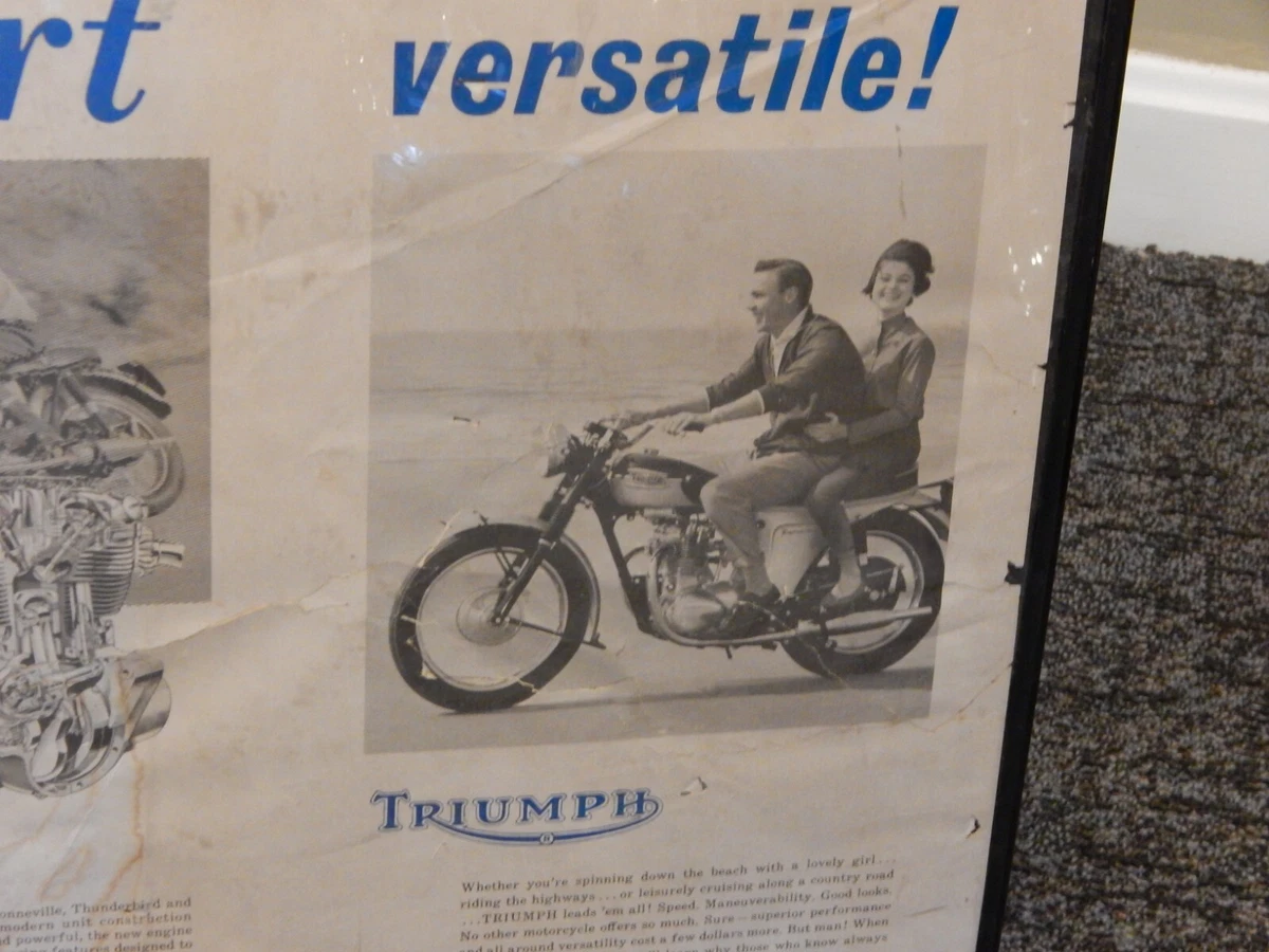 Triumph Motorcycle Posters And Signs