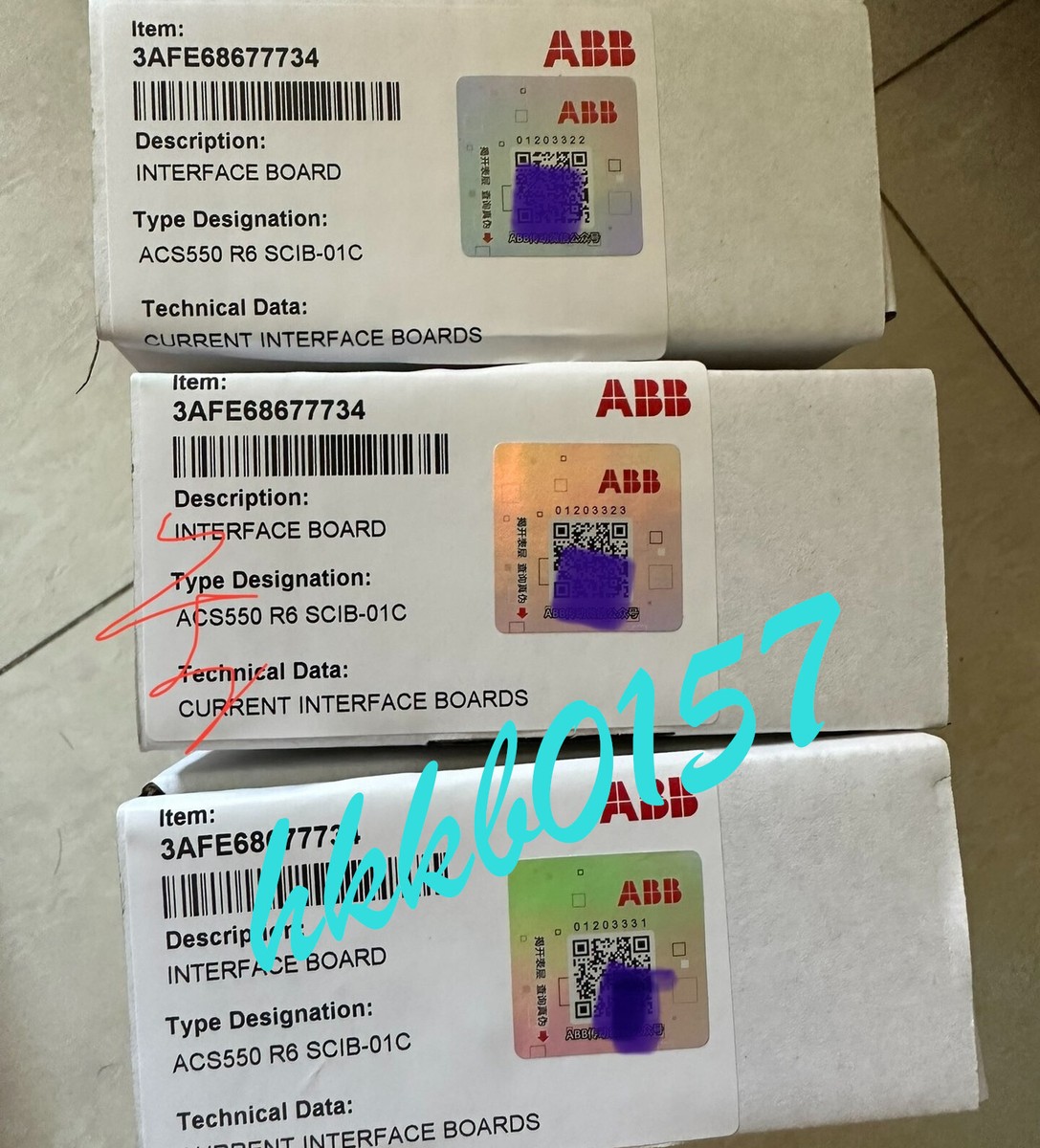 Scib Logo SCIB 01C ABB Current Interface Board DHL/FedEx Brand New #b