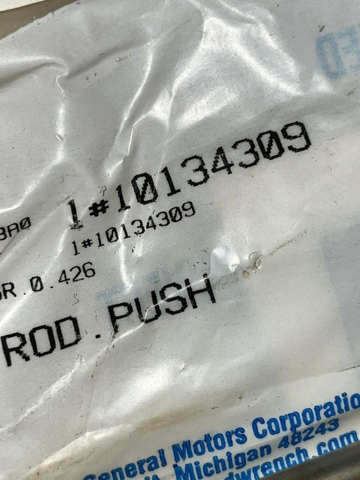 NOS GM CHEVY SMALL BLOCK PUSH RODS 5/16” Chromoly High Performance ...