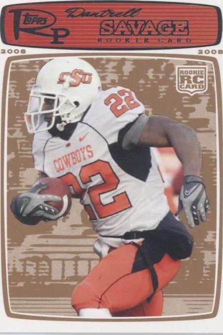 2008 Topps Rookie Progression - Dantrell Savage #106 Bronze /389 (RC ...