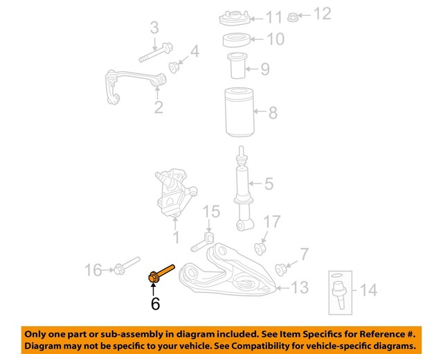 Ford OEM Suspension Strut Bolt W712104S900 Image 16 for sale online | eBay