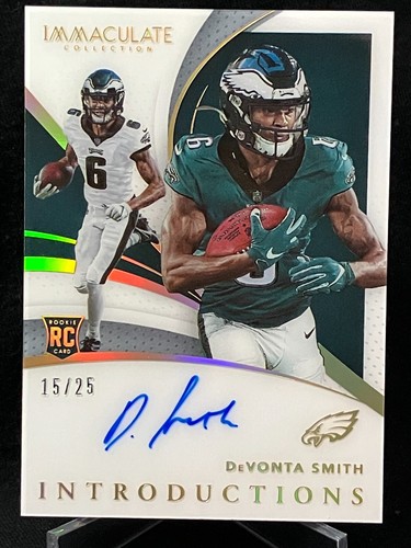 2021 Panini Immaculate DeVonta Smith Rookie Auto /25 #H-DS | eBay