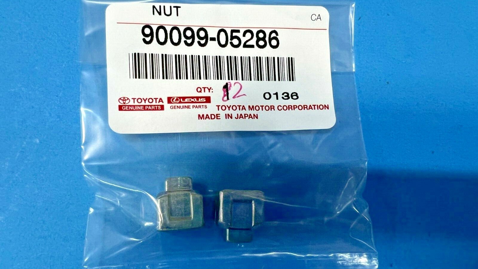 (1 PIECE) 90099-05286 Genuine Original Toyota Airbox Nut for sale ...