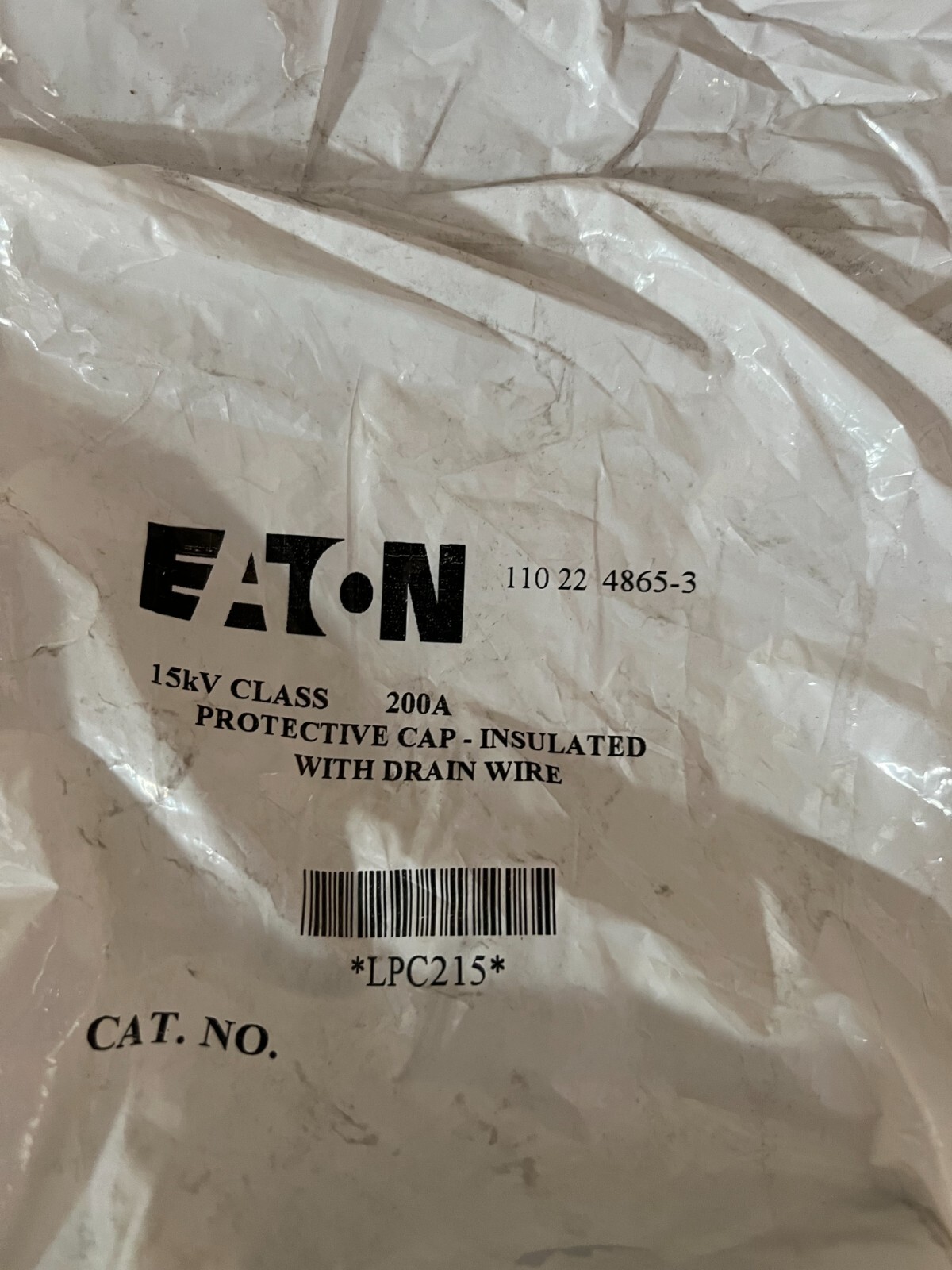 Eaton Cooper LPC215 Insulated Protecttive Caps With Drain Wire 15KV ...