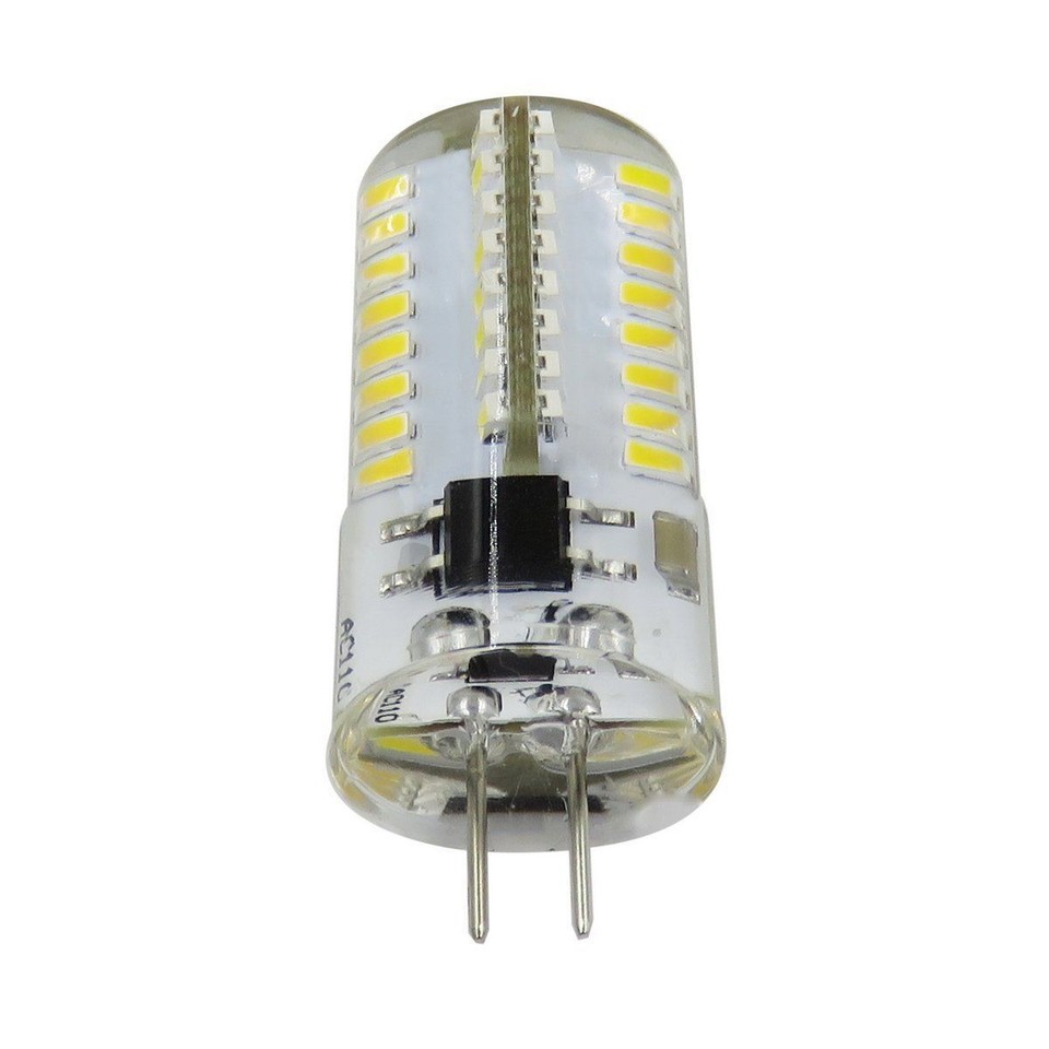 10pcs G4 GU4.0 LED Light Bulb 64 3014SMD Lamp 110V Soft White Silicone ...