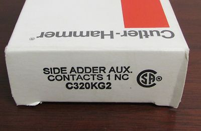 Cutler Hammer Freedom Series Side Mount Auxiliary Contact C320KG2 | eBay