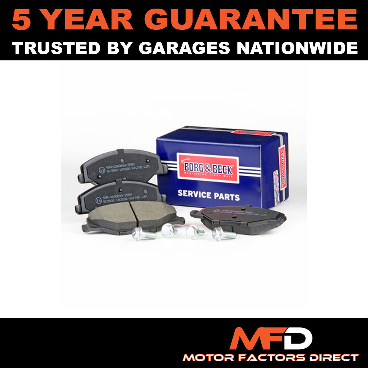 Fits Skoda Fabia 2011-2014 1.2 MFD Front Brake Pads Set 6RU698151B ...
